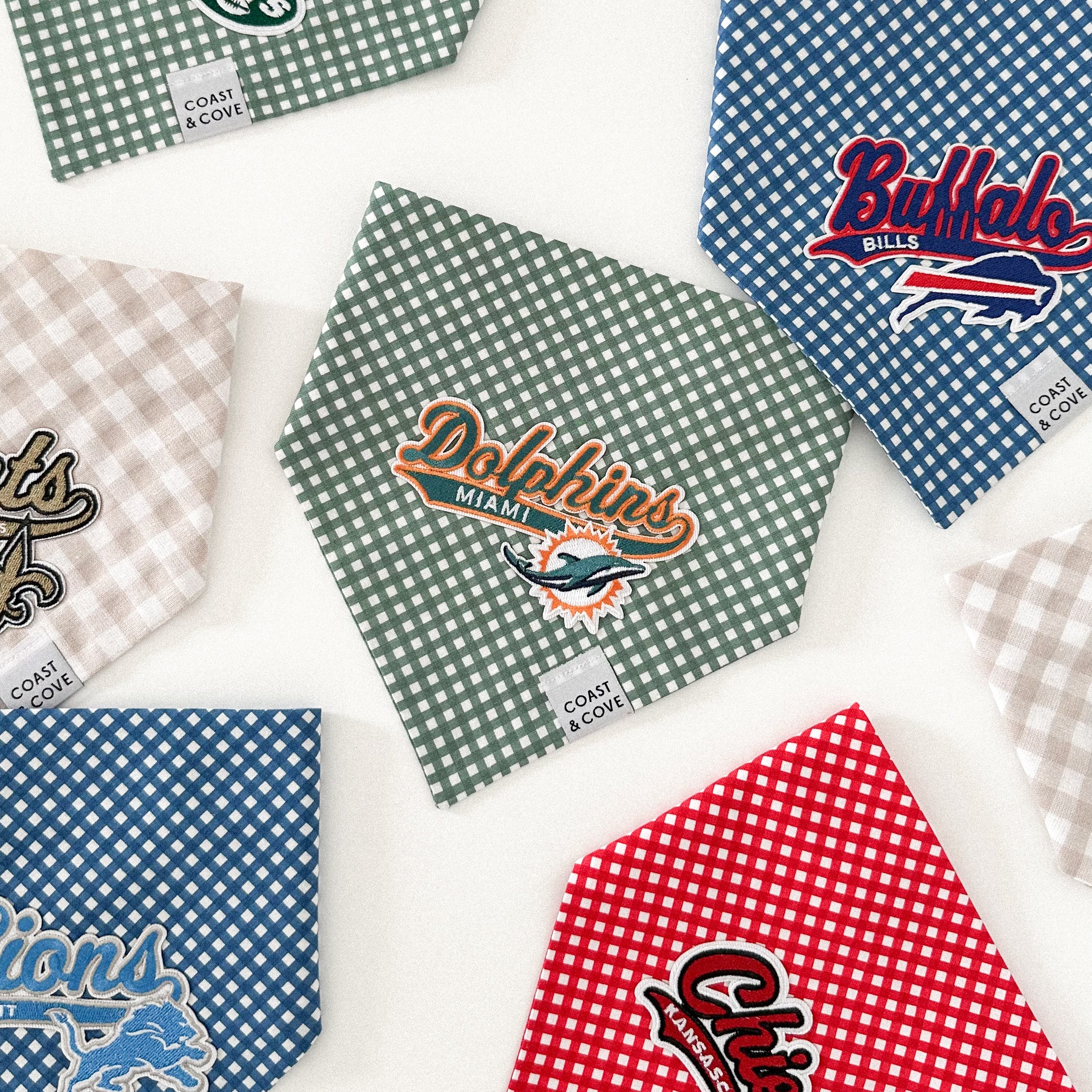 Your Team NFL Bandana [CUSTOM MADE TO ORDER] – Coast & Cove