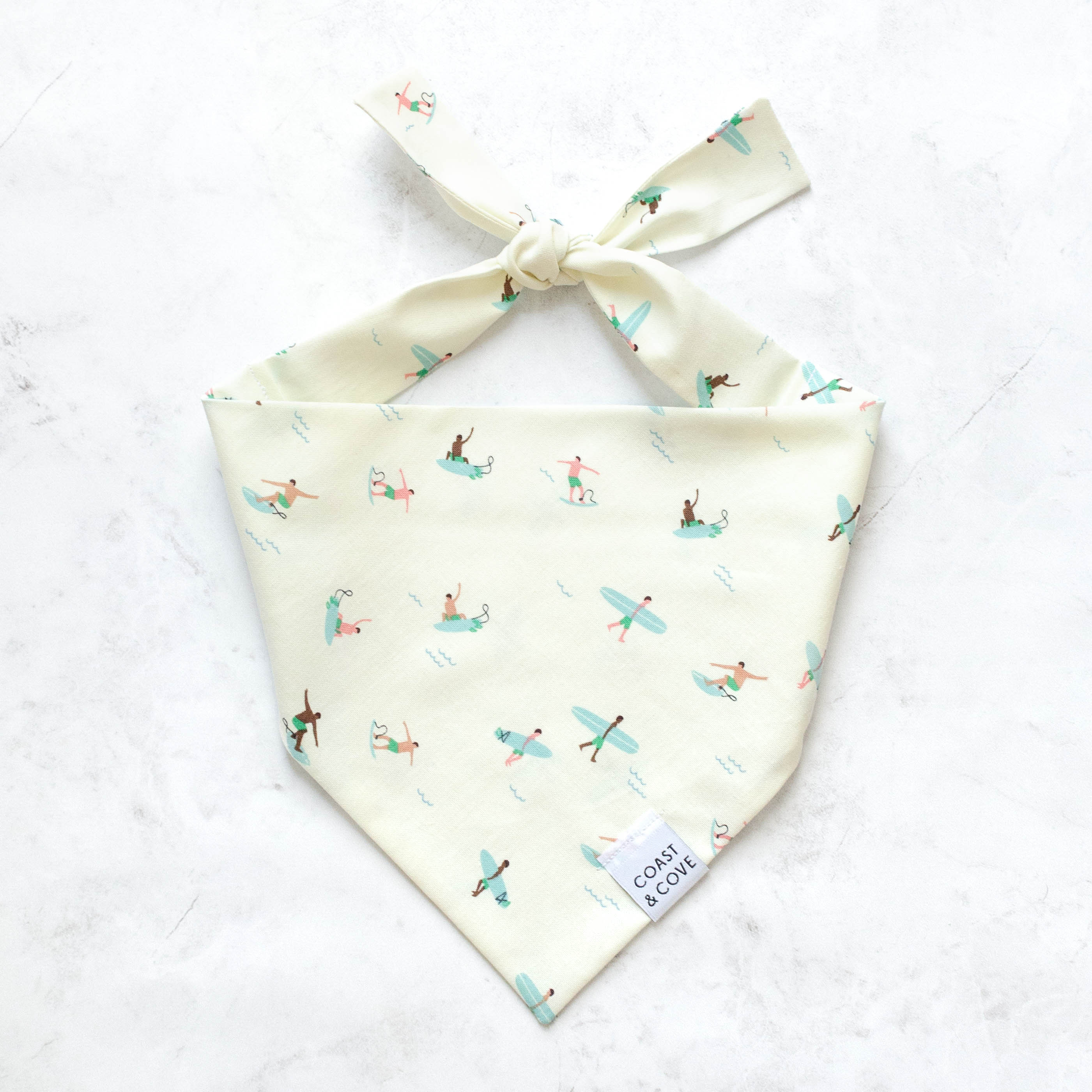 Surfs Up in Cream Bandana – Coast & Cove